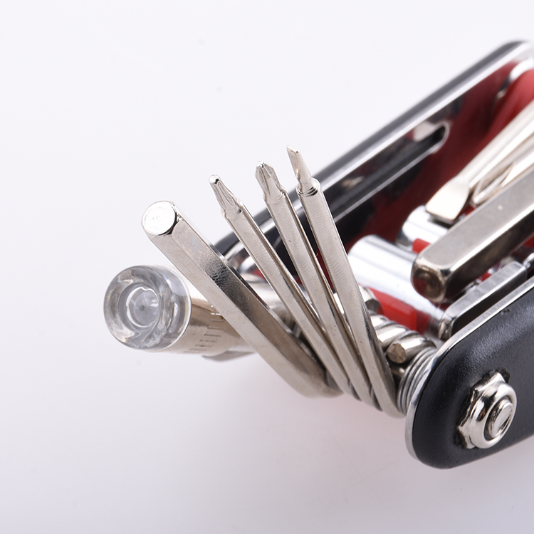 OEM EDC 14 multi functions custom bike repair tool LED light JQ-0315 ...