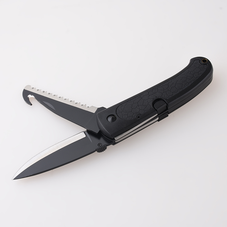 OEM Folding knife PP+TPR handle multi-purposes 3 in 1 lock 3Cr blade ...