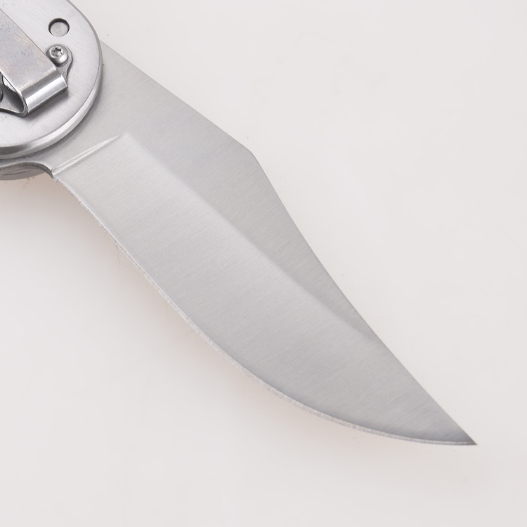 OEM Folding knives blood groove blade clip point stainless steel with ...