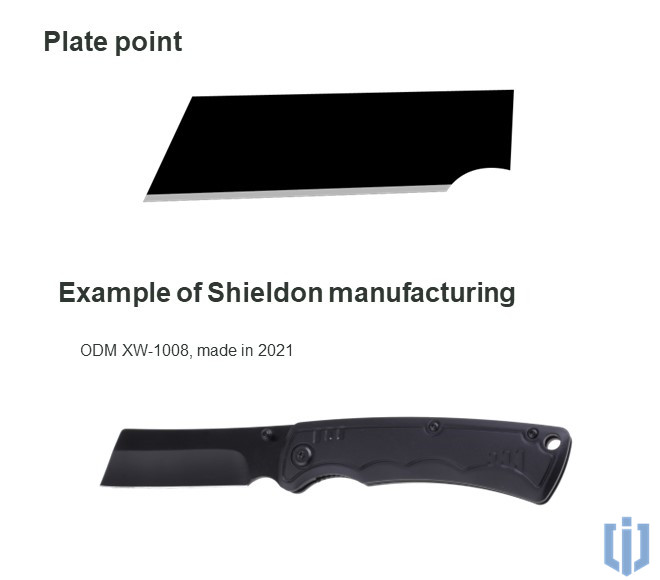 Plate point - Shieldon