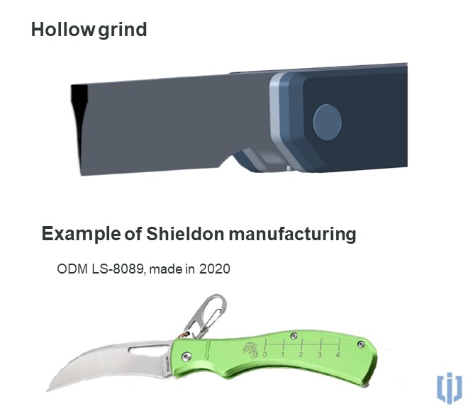 Hollow grind - Shieldon