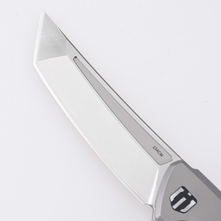 Shieldon JJ01A Kitsune, 154CM blade, Titanium G10 handle, Jelly Jerry ...