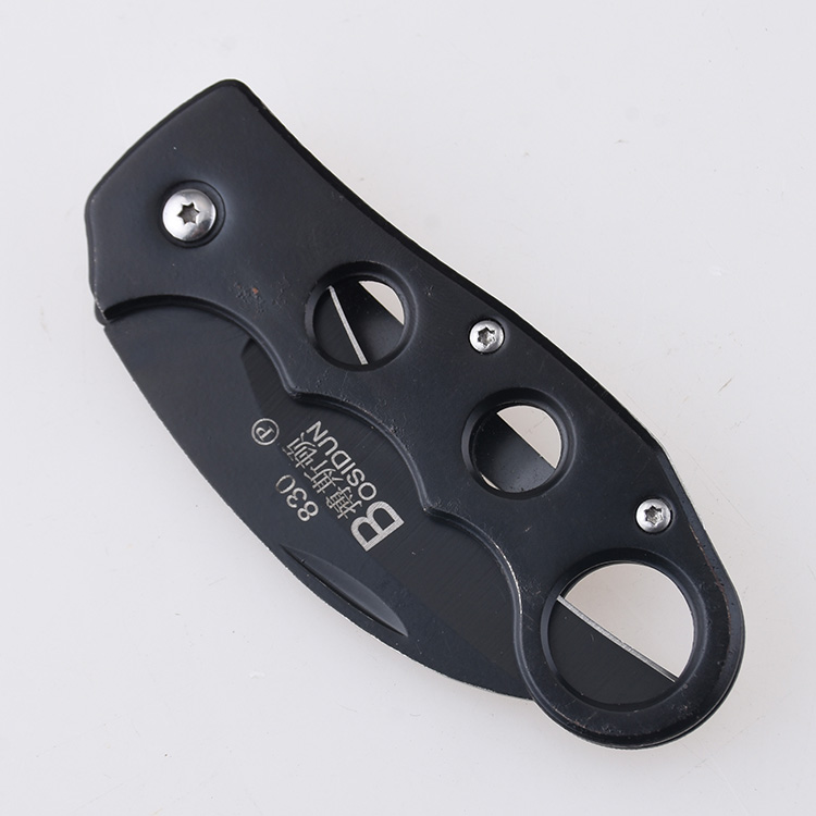 XH-2503 folding knife hawkbill karambit style budget outdoor black ...