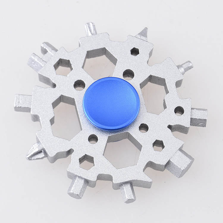 MC-XI-T1B snowflake satin 21-in-1 EDC gift tool fidget spinner play fun ...