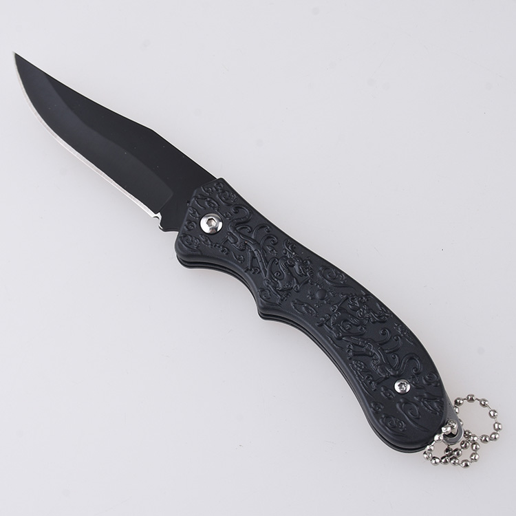 HU-2562 folding knife trade RTS Alibaba black PP handle oriental ...