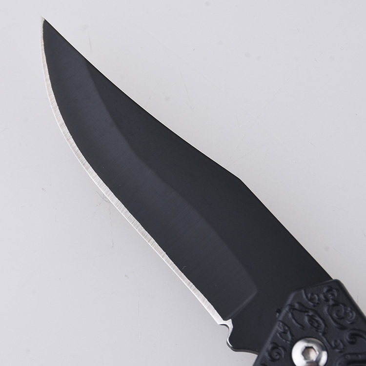 HU-2562 folding knife trade RTS Alibaba black PP handle oriental ...