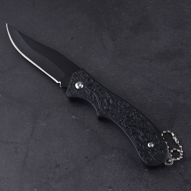 HU-2562 folding knife trade RTS Alibaba black PP handle oriental ...