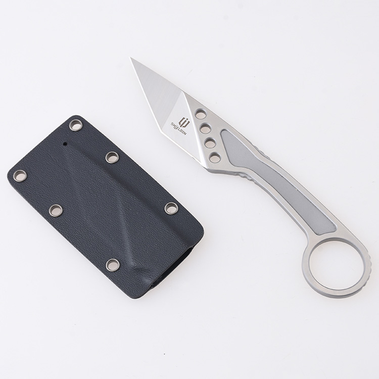 YD09A fixed blade neck knife self-defense 2024 new release black K ...