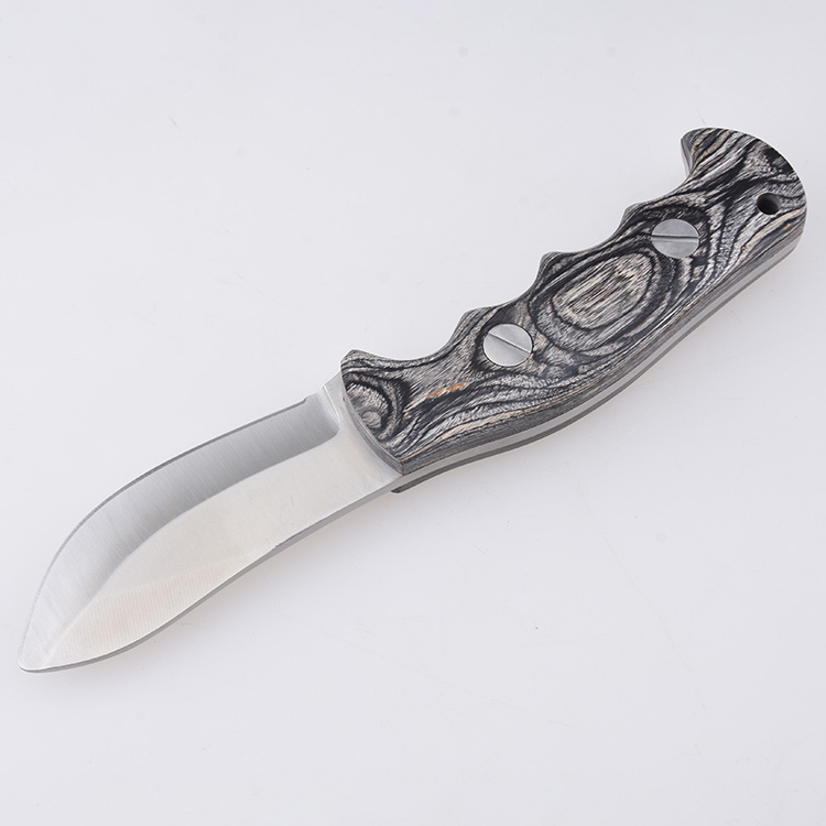 ODM JM-1030 hunting knife pouch color wood handle blister card ...